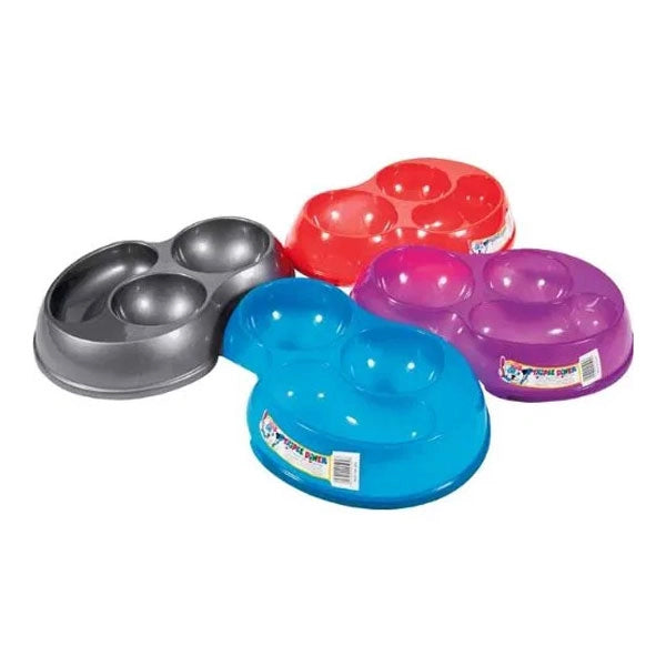 Triple Diner Cat Dish UK - 3 in 1 Cat Food Bowl Set — Pawsome Pets At Home